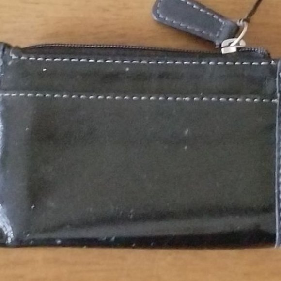 Coach | Bags | Patent Leather Coach Coin Purse Paw Print Charm | Poshmark